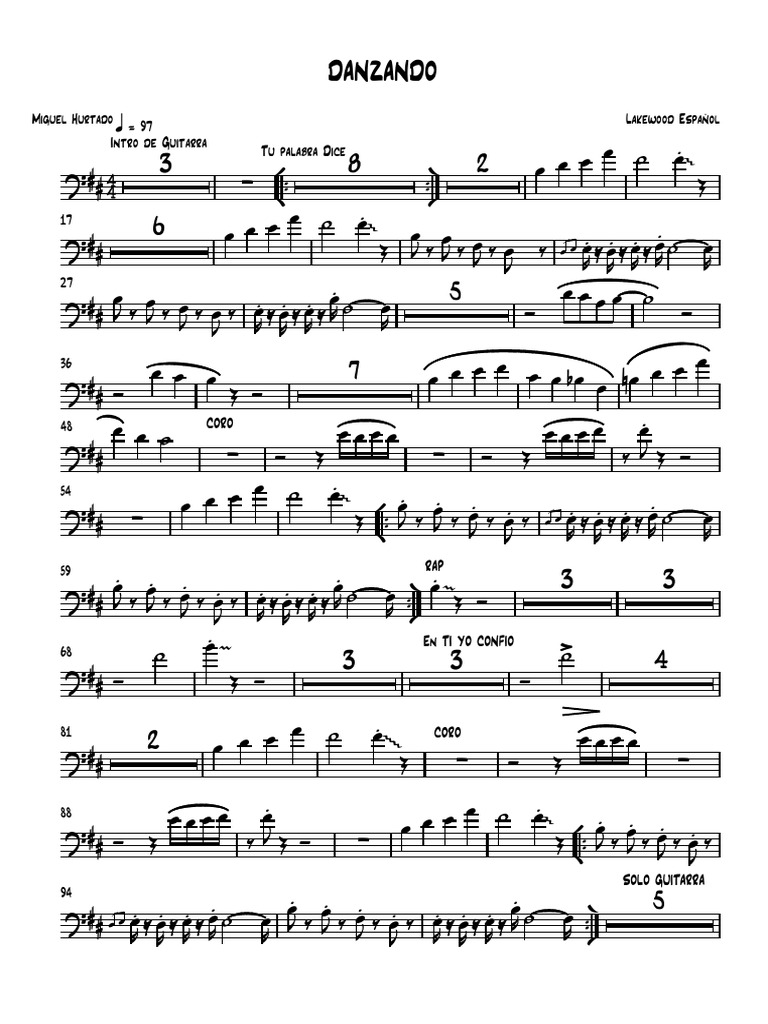 DANZANDO (TROMBONE) BM - Partitura Completa | PDF