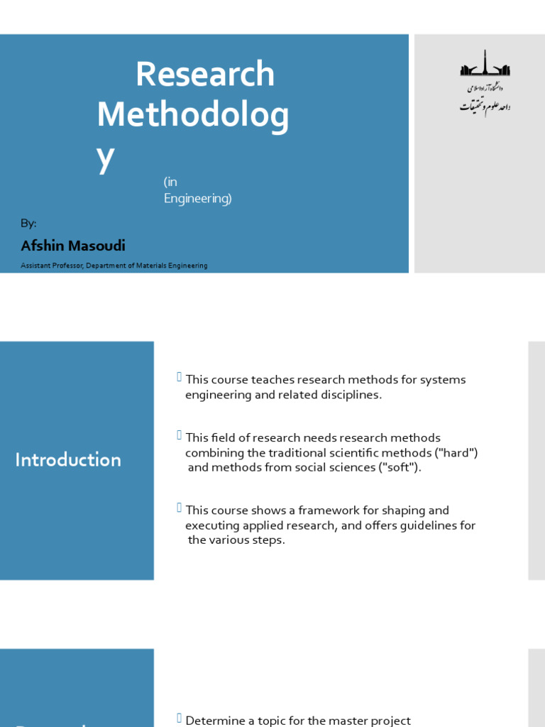 Engineering Research Methodology Guide | PDF | Methodology | Motivational