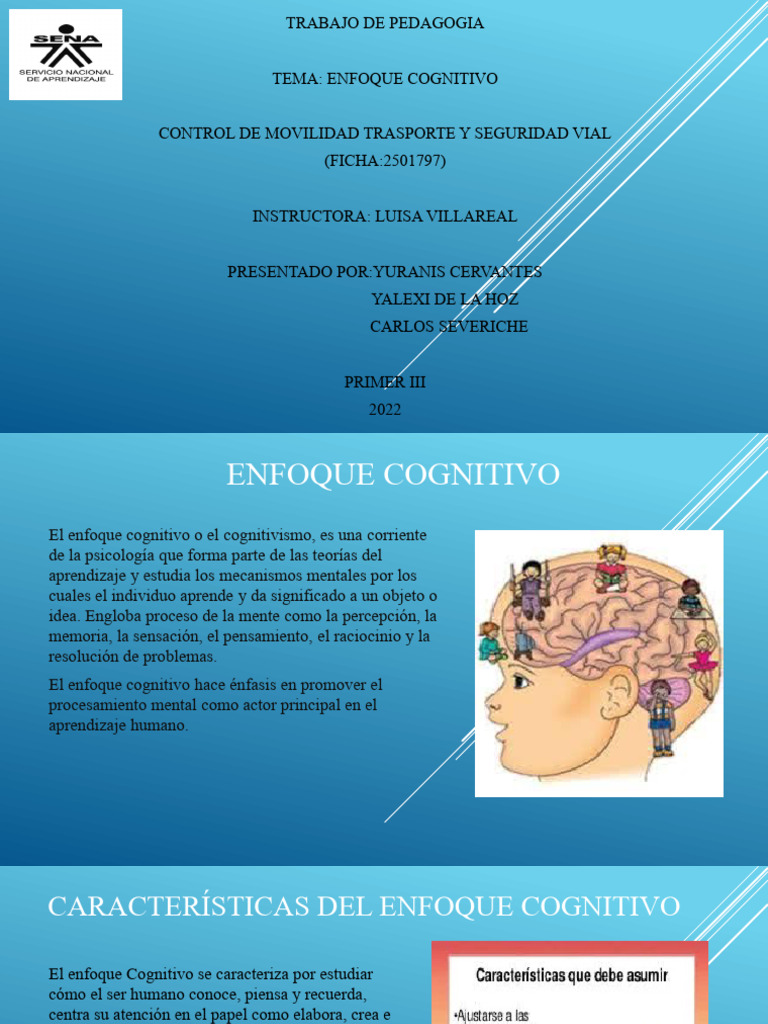 Enfoque Cognitivo Pdf Pensamiento Aprendizaje