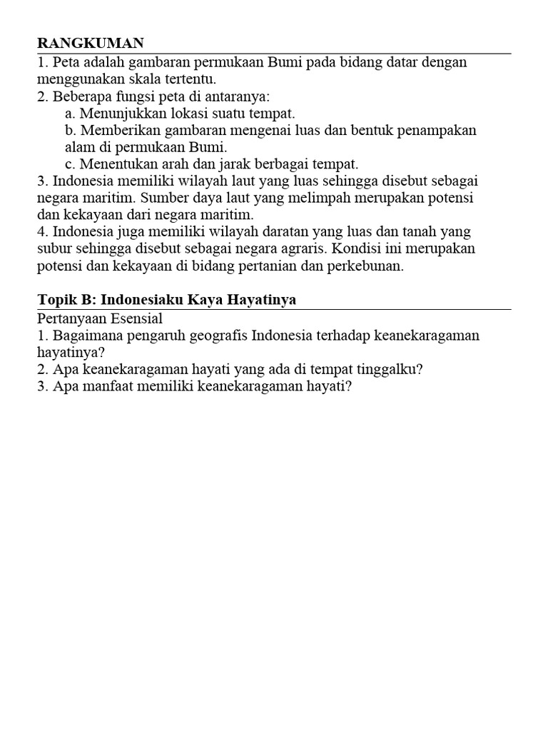 Rangkuman Ipas Bab 6 | PDF