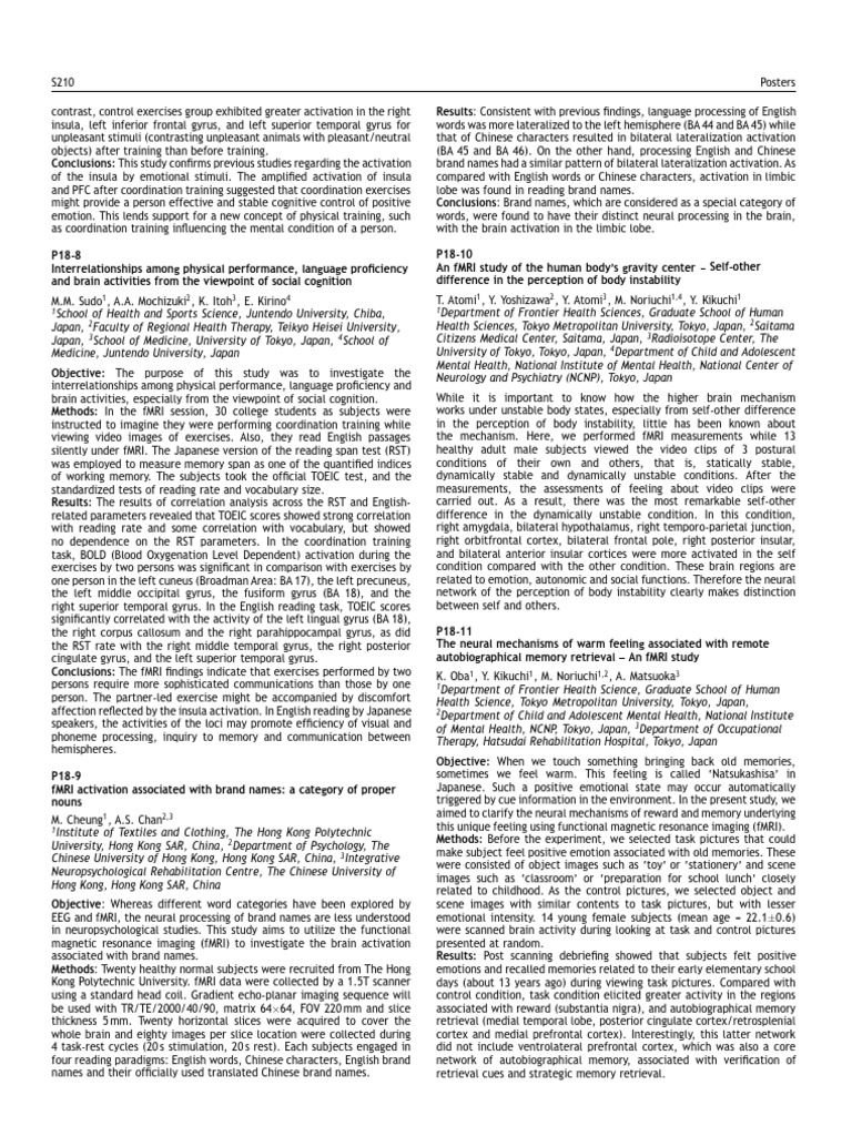 fMRI Insights on Emotion and Cognition | PDF | Insular Cortex ...