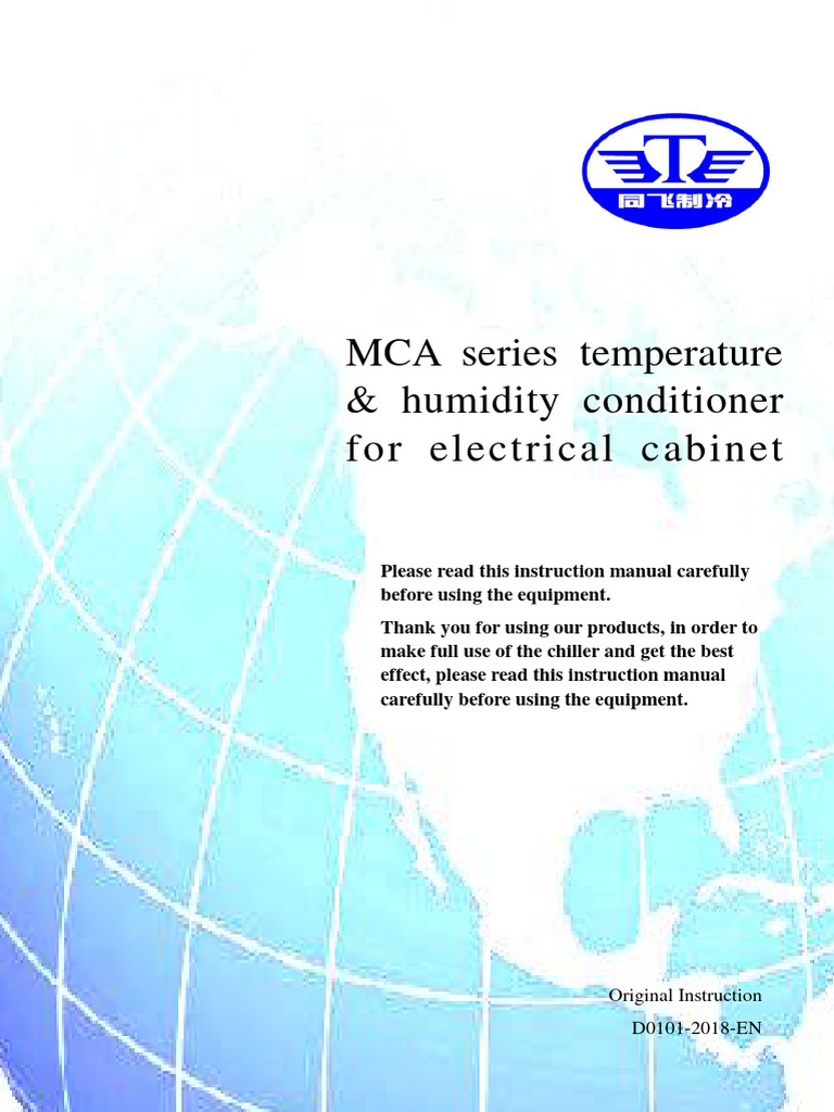 MCA Series Temperature & Humidity Conditioner For Electrial Cabinet ...