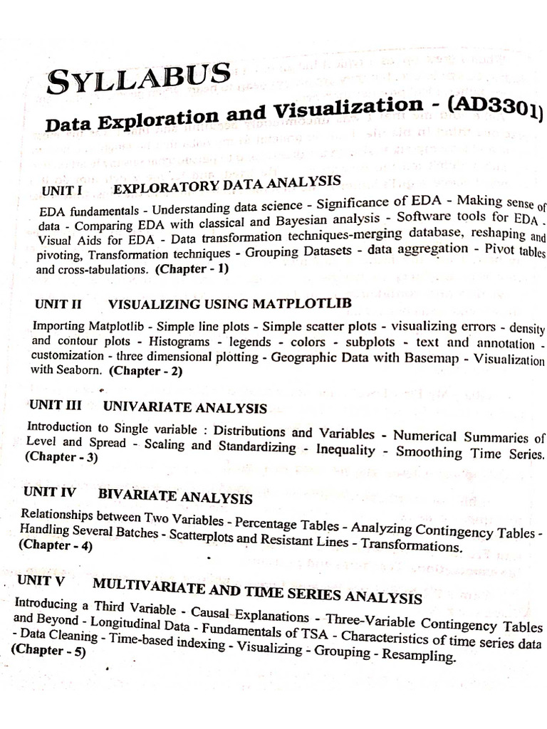 Eda Unit 1 | PDF Eda Unit 1 | PDF