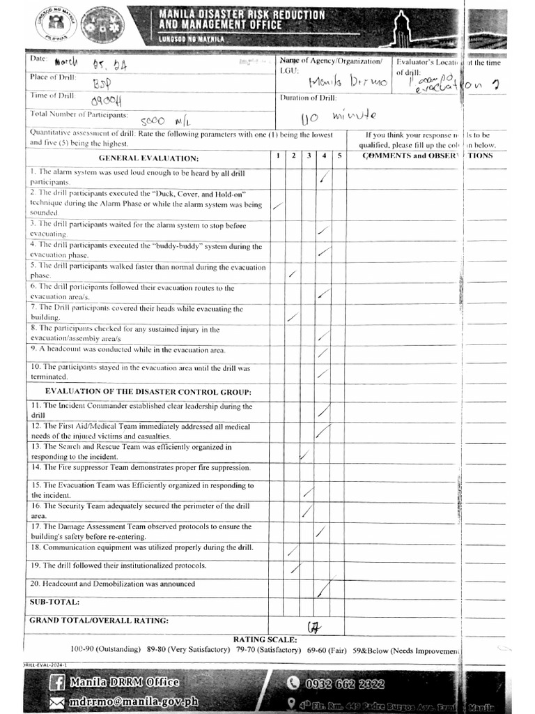 BSP Eval Forms | PDF