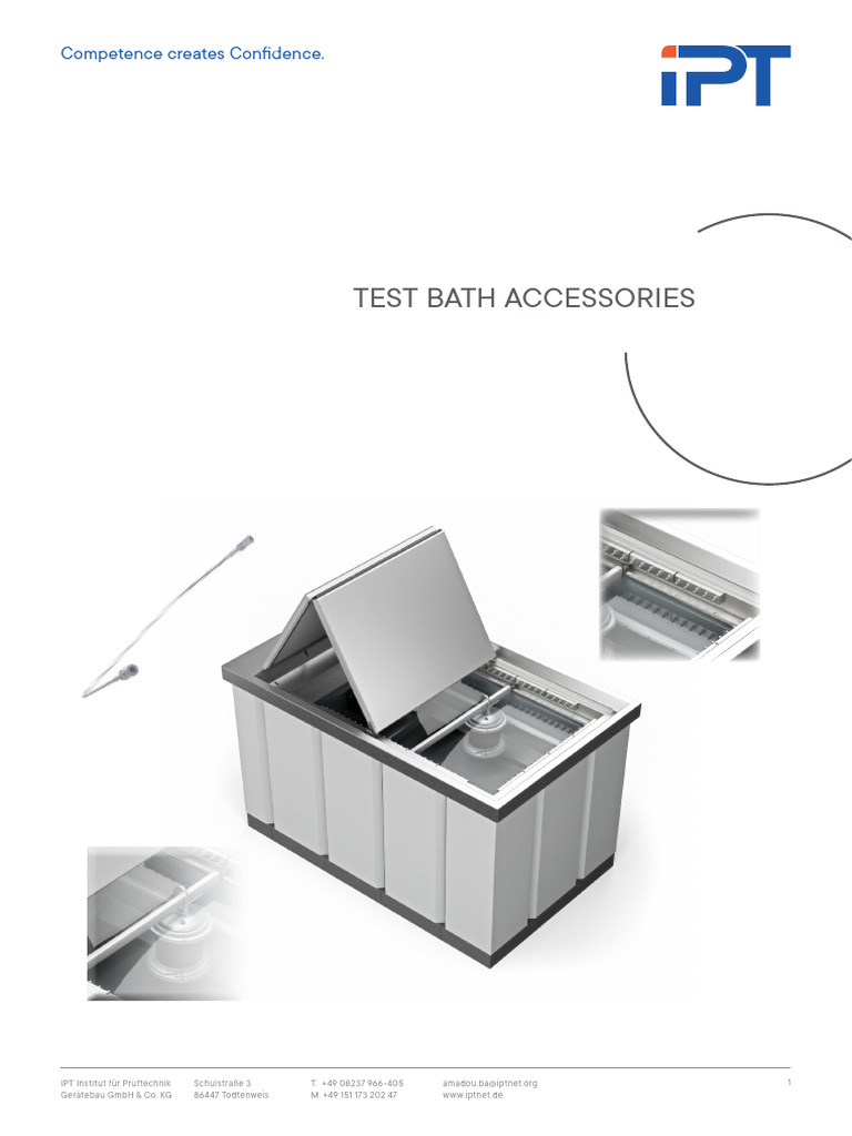 Test Bath Accessories - EN | PDF | Screw