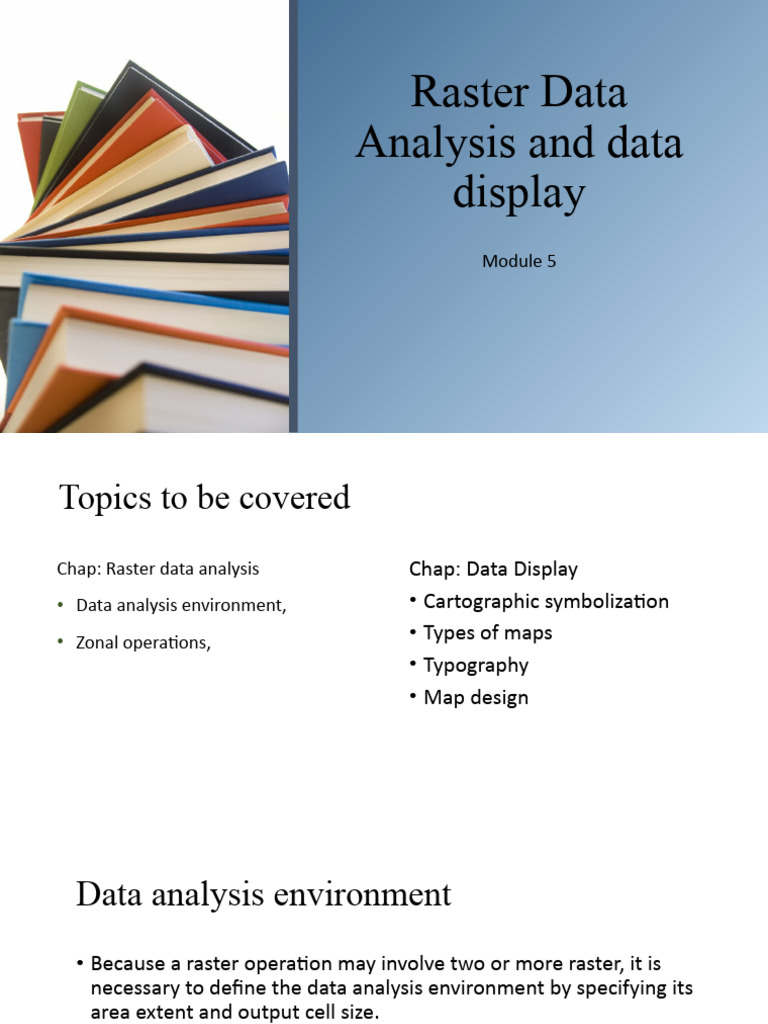 Unit 5 - Raster Data Analysis and Data Display | PDF | Map | Contour Line