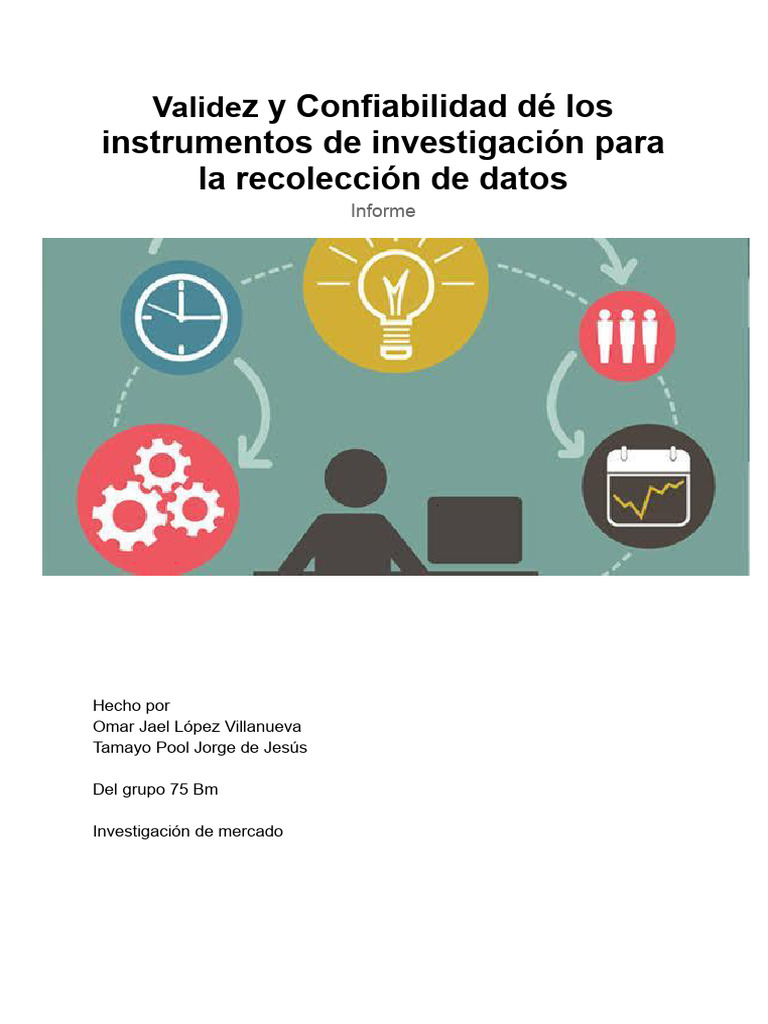 Validez y Confiabilidad dé los instrumentos de investigación para la ...