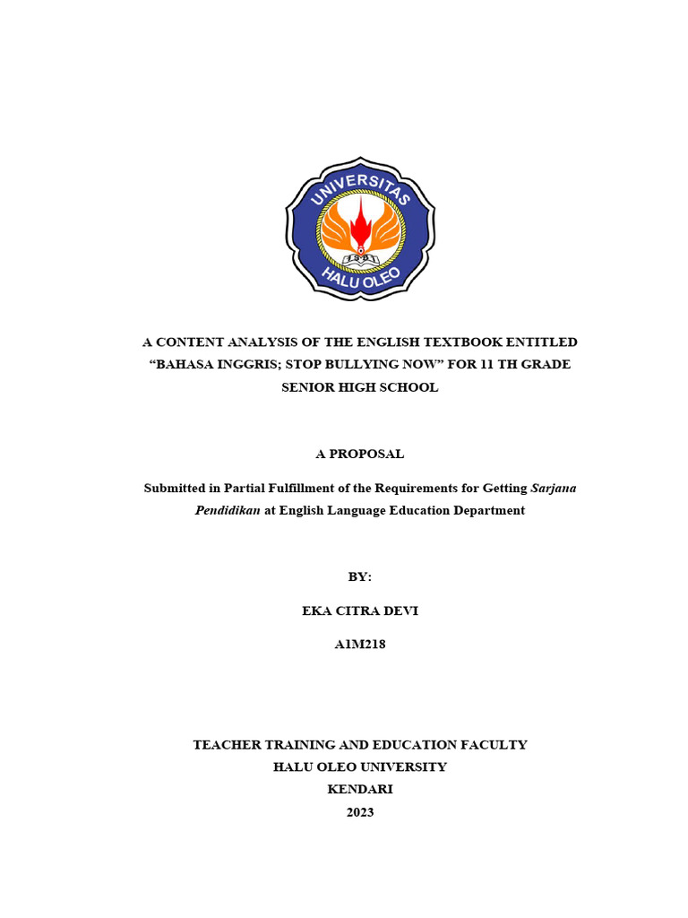 Proposal Eka Citra Devi . | PDF | Teachers | Learning