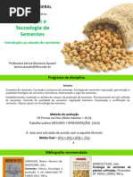 Sementes Ortodoxas e Recalcitrantes | PDF | Semente | Umidade