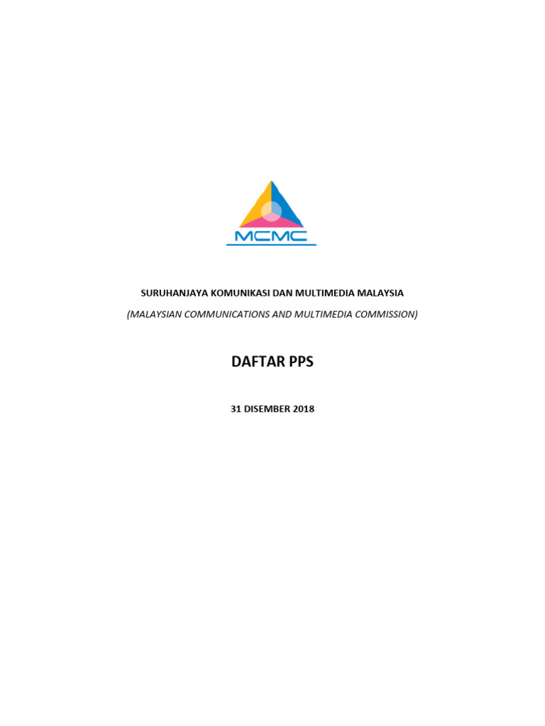 Daftar PPS Pusat Internet | PDF