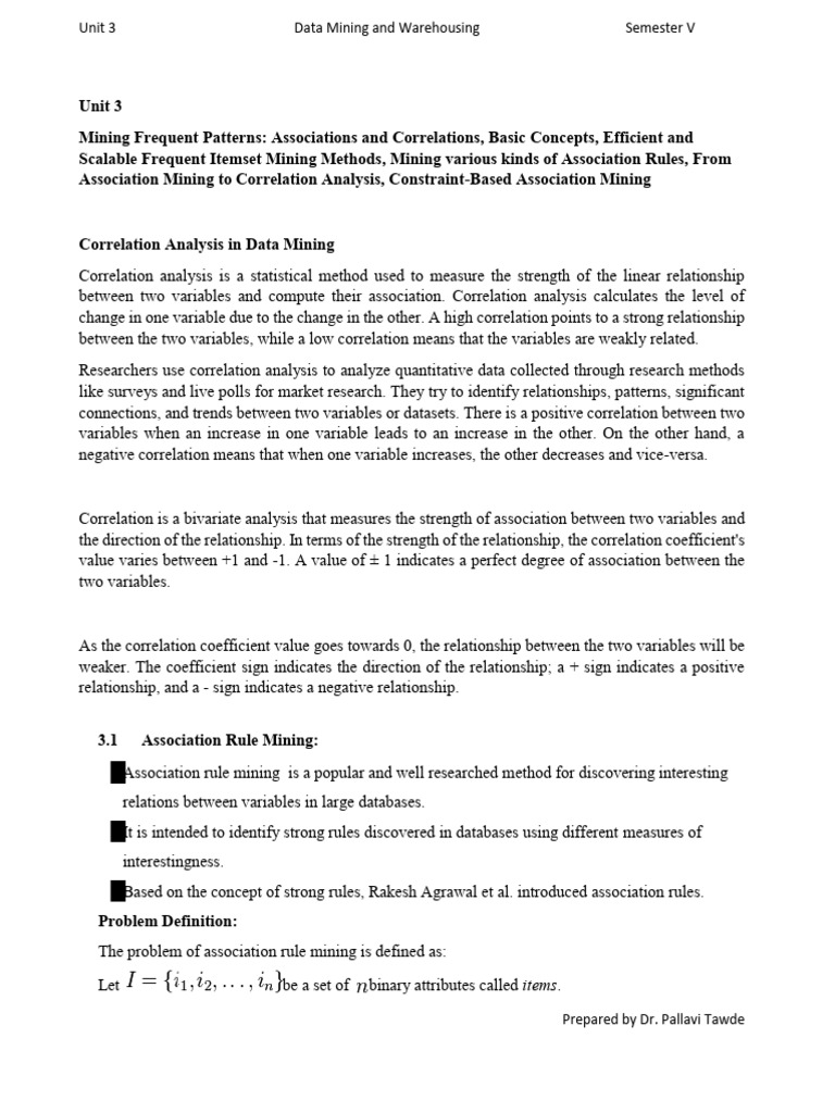 DM Unit 3 | PDF | Computing
