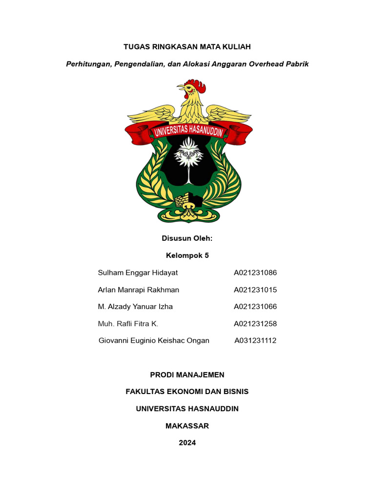 Tugas Ringkasan Mata Kuliah PDF | PDF