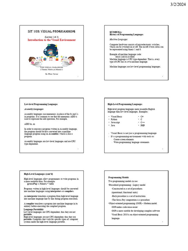SIT301 VP LEC 1n2 SLIDES - VISUAL PARADIGM | PDF | Computer Programming | Object Oriented ...