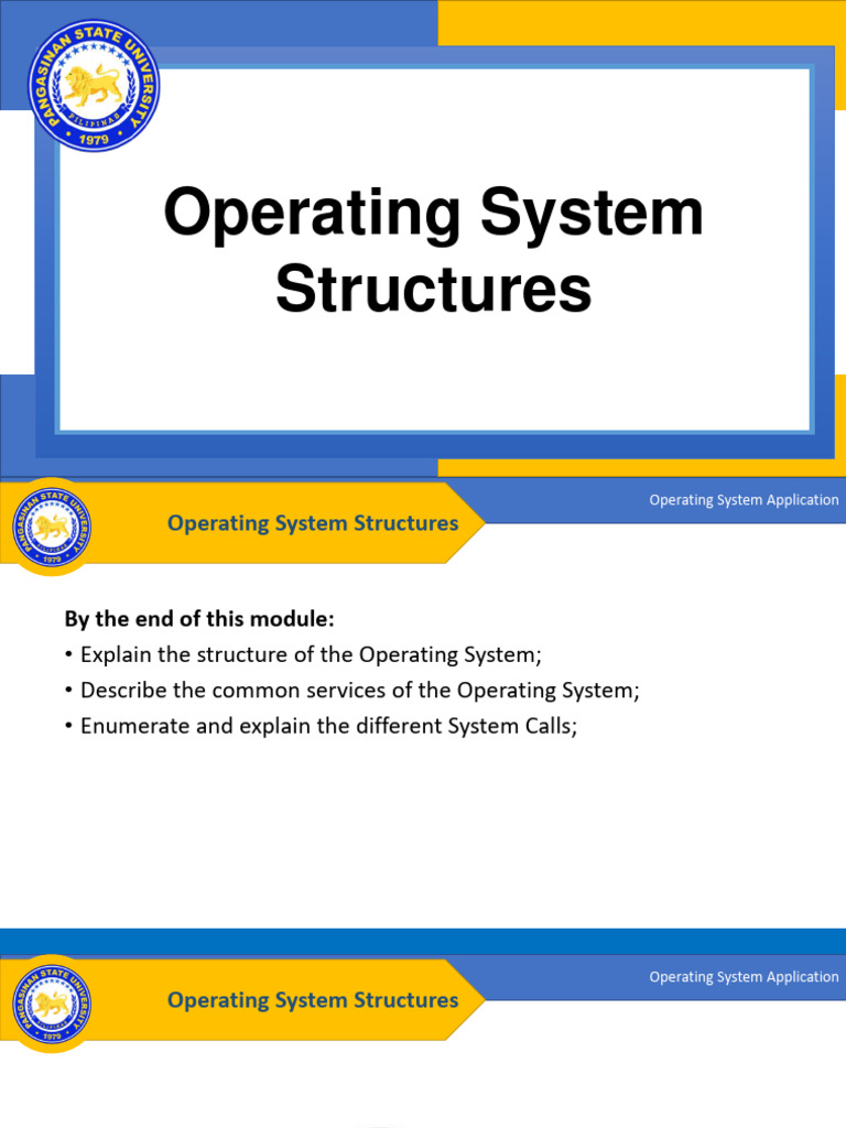 Chapter 3 - Operating System Structures | Download Free PDF | Operating ...
