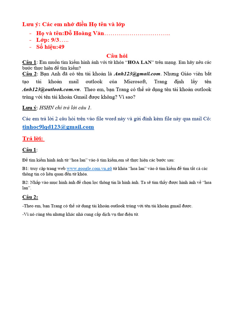 KIEM TRA THUC HANH - Bài TH3 | PDF