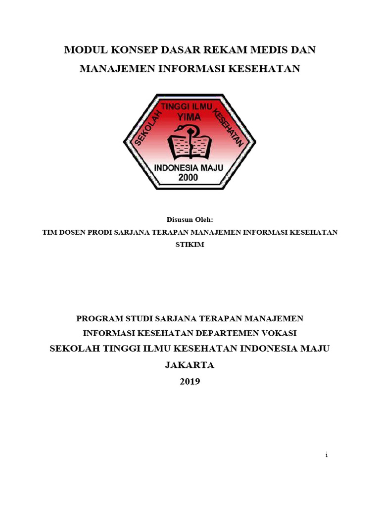 Modul Praktikum Konsep Dasar Rekam Medis Dan Manajemen Informasi ... Modul Praktikum Konsep Dasar Rekam Medis Dan Manajemen Informasi ...