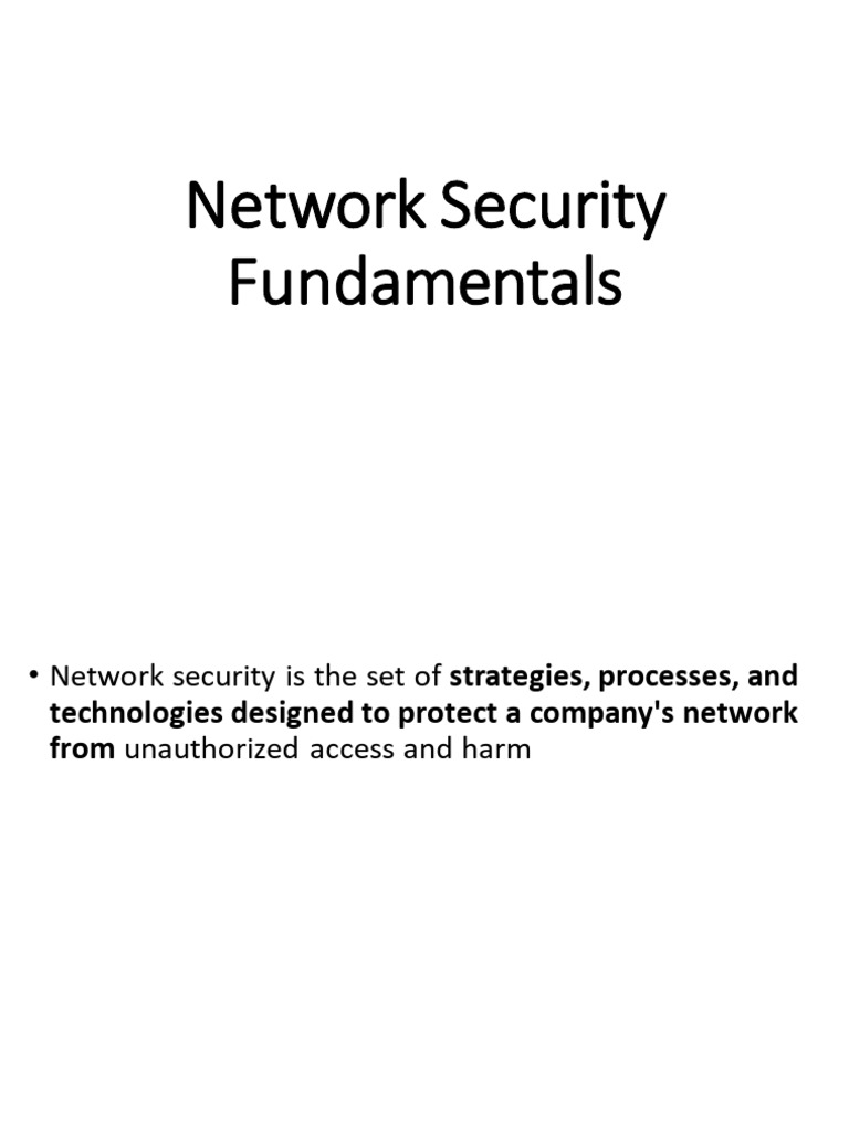 Network Security FUndamentals | PDF | Security | Computer Security