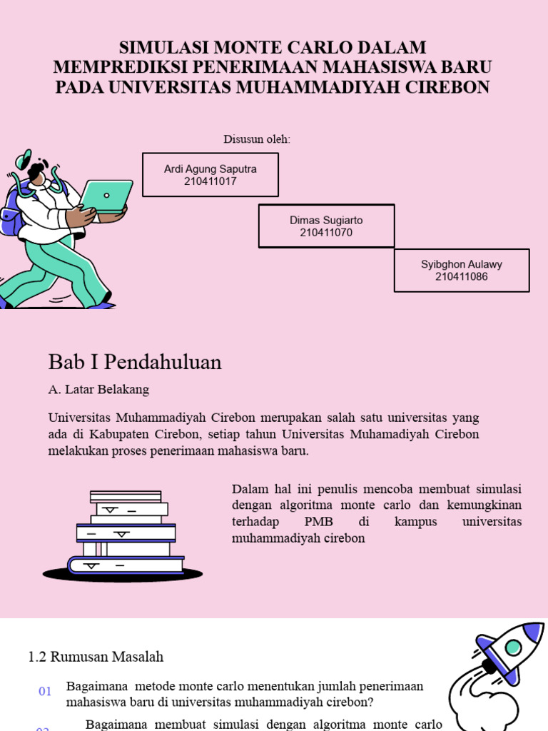 Simulasi Monte Carlo PMB UMC Cirebon | PDF