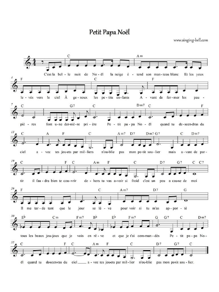 Petit Papa Noel - Singing Bell | PDF