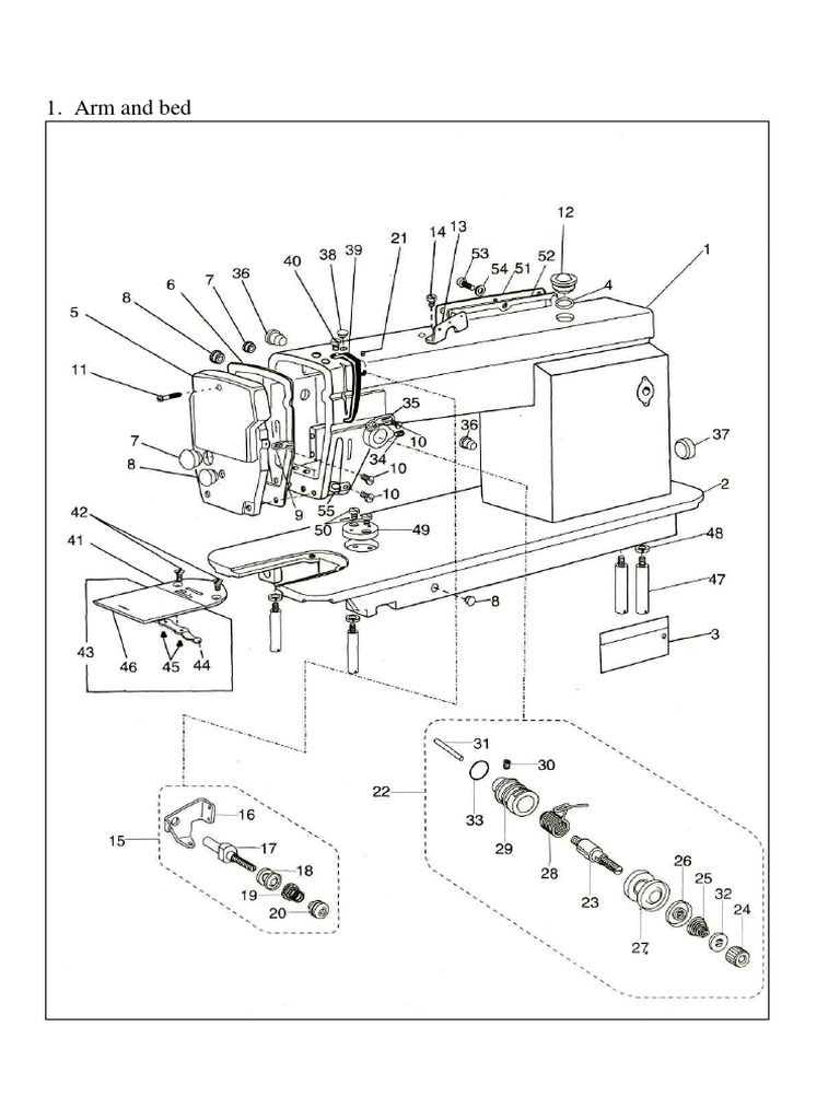GC201 - 202 Sewing Machine Parts Catalog | PDF | Screw | Machines