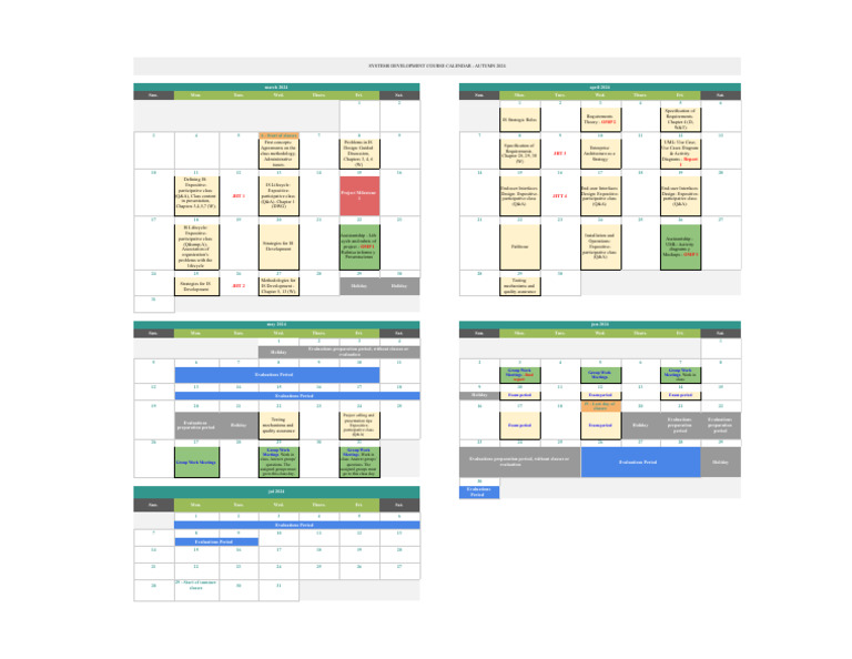 UML Fall 2024 Course Calendar | PDF | Evaluation | Educational ...