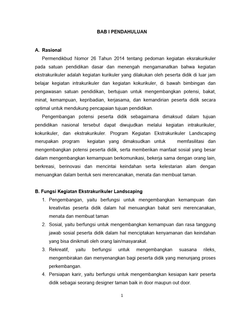 Isi Program Ekstrajurikuler 2023-2024 | PDF