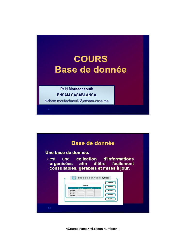 Introduction aux Bases de Données SQL | PDF | Paradigme de ...