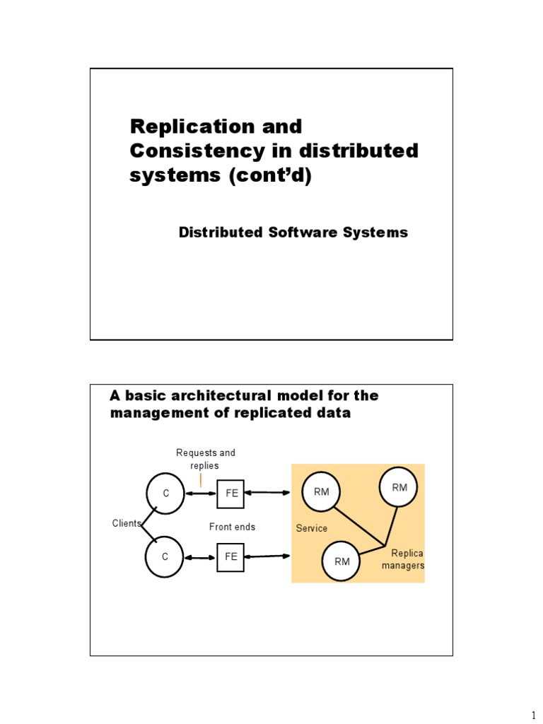 Replication and Consistency in Distributed Systems (Cont'd) | PDF ... Replication and Consistency in Distributed Systems (Cont'd) | PDF ...