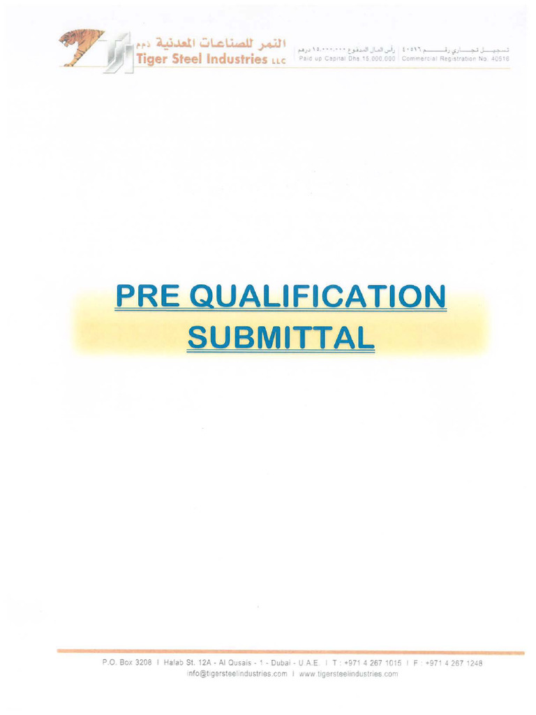 Tiger Steel Erw Pipes Submittal | PDF | Technology & Engineering