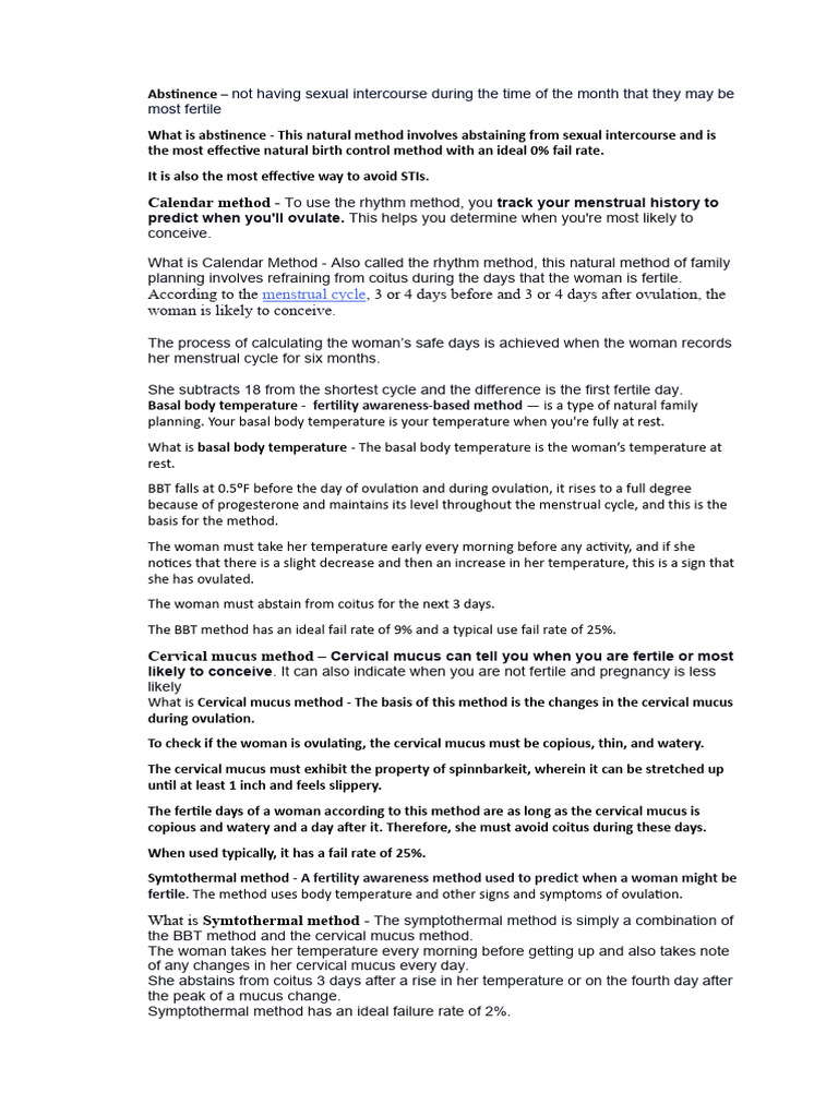 UTS | PDF | Family Planning | Puberty