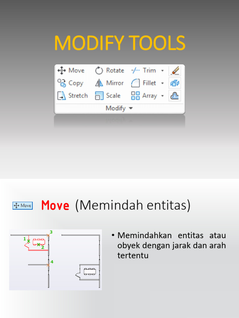 CAD 2D AutoCAD 2 - Modify | PDF