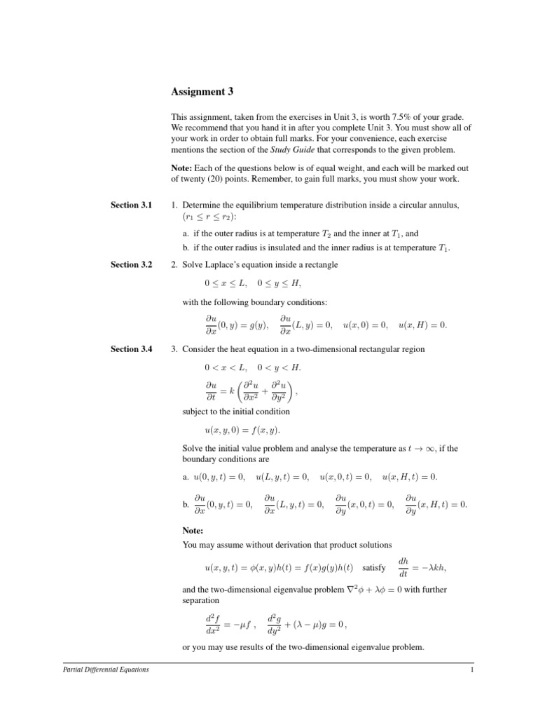 Assignment 03 | PDF | Classical Mechanics | Mathematical Objects