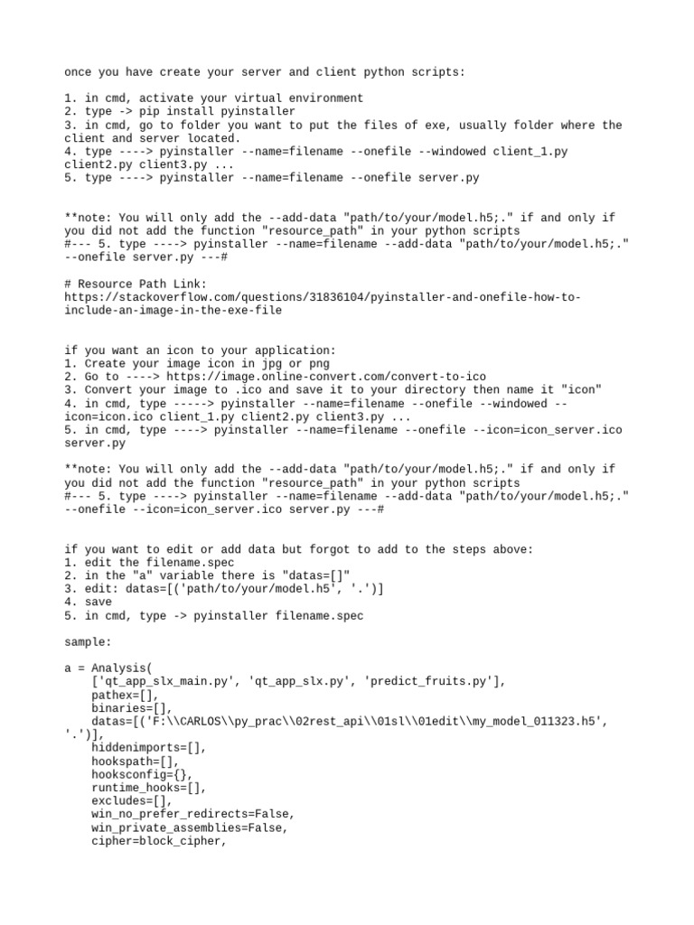 PyInstaller Guide for Python Apps | PDF