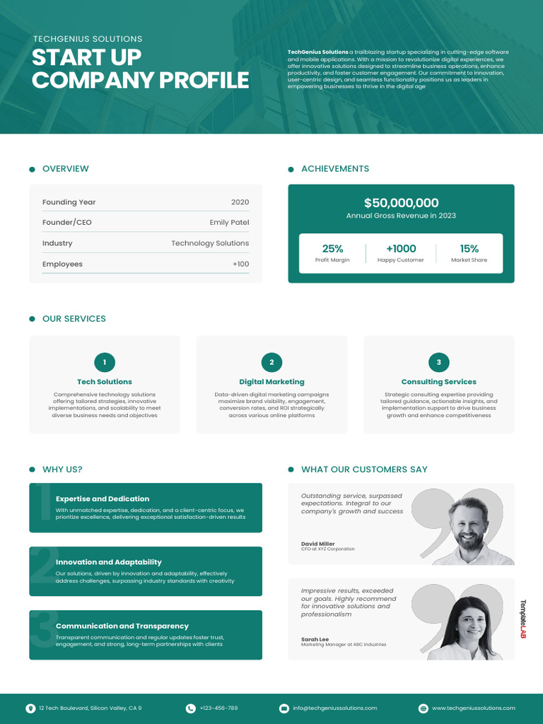 Start Up Company Profile | PDF | Digital Marketing | Startup Company