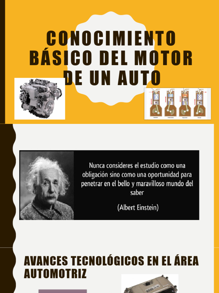 Conocimiento Básico Del Motor de Un Auto | PDF