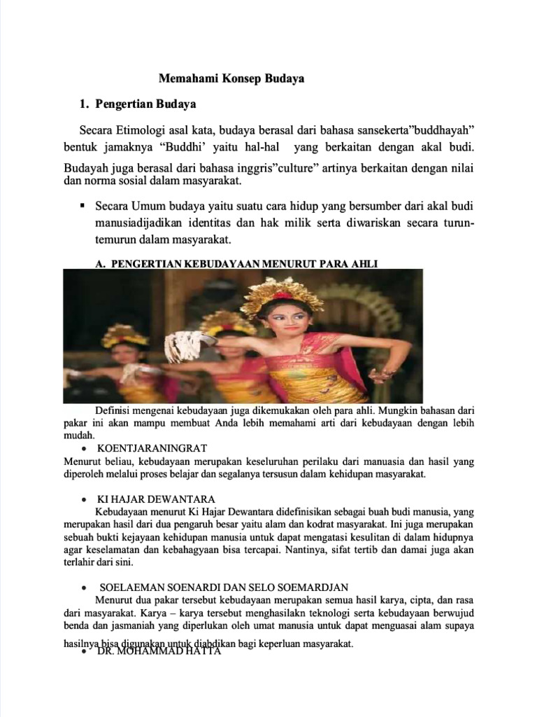 PDF Memahami Konsep Budaya - Compress | PDF