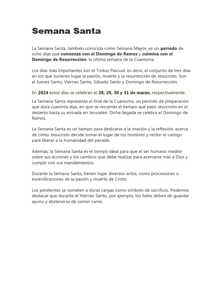 Semana Santa | PDF