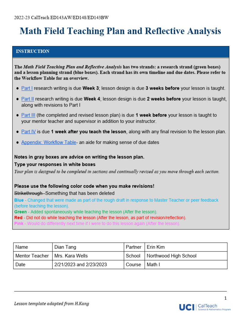 ed143aw math field teaching 2023 | PDF