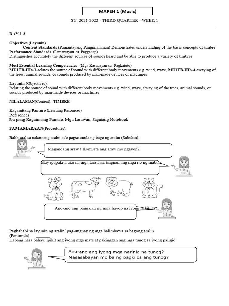 Dlp-Qa Mapeh1 Q3 W1 | PDF