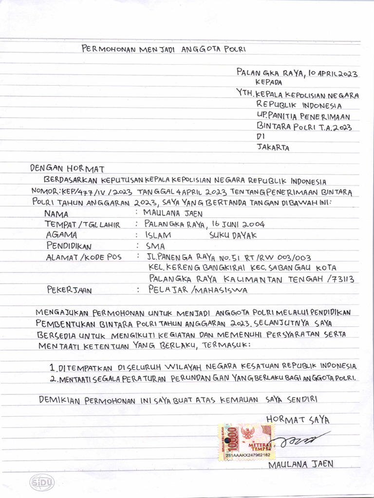 Contoh Urutan Berkas Administrasi Ta 2023 | PDF