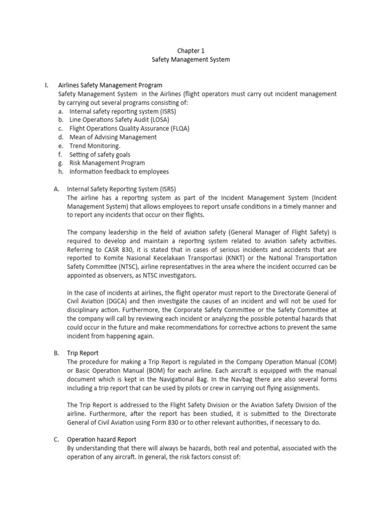 Materi FLT Safety FLT Security | PDF | Aviation Safety | Risk Management
