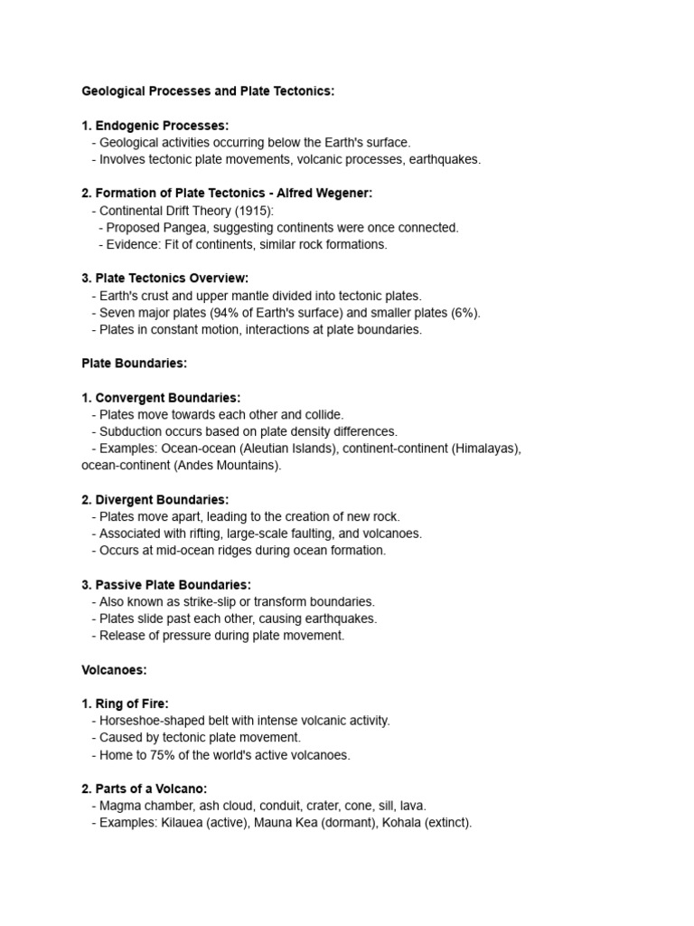 Earth Sci Notes-1 | PDF