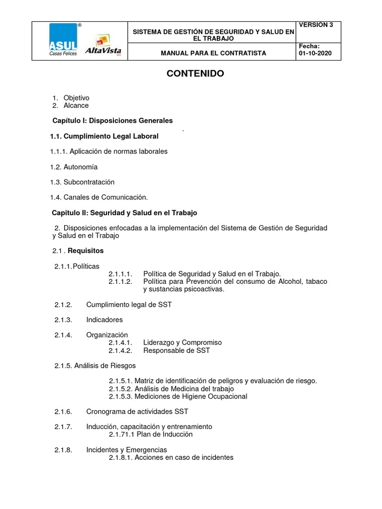 Manual Del Contratista | PDF | Residuos | Outsourcing