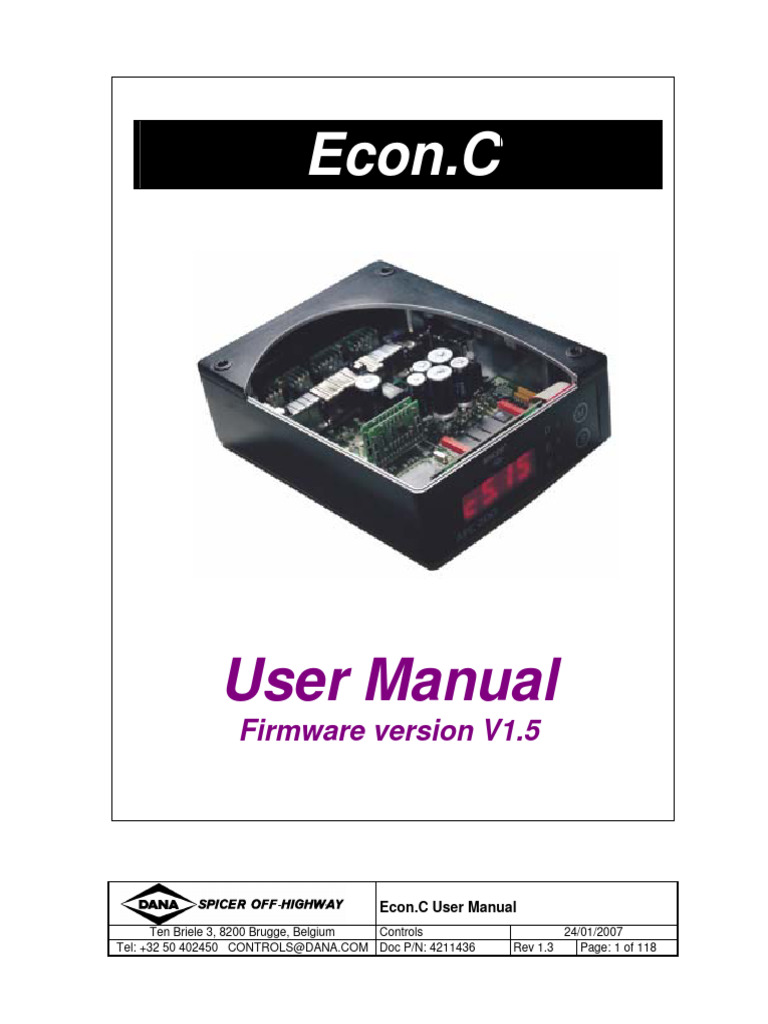 Econ.C User Manual V1.3 - 044543 | PDF | Manual Transmission ...