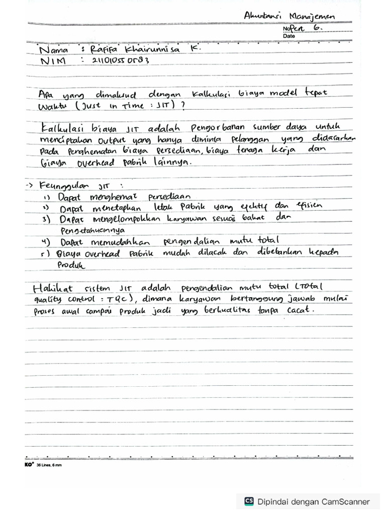 Akuntansi Manajemen-Pert 6 | PDF