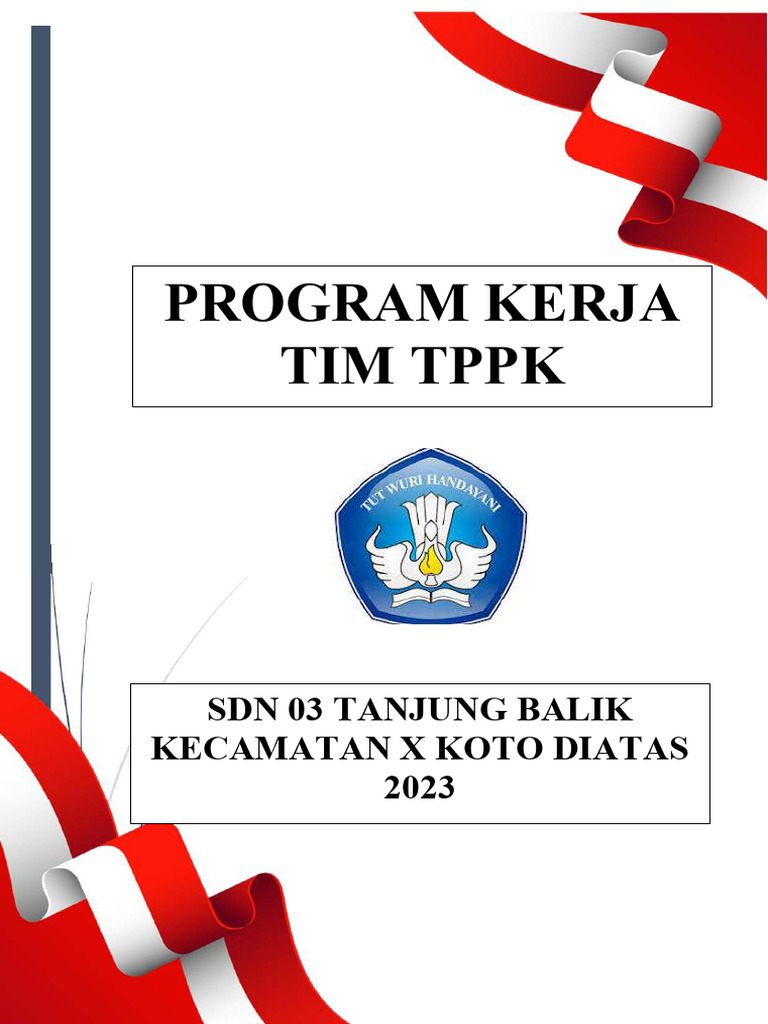 Program Kerja TPPK SDN 03 Tanjung Balik | PDF | Karier & Perkembangan | Bisnis