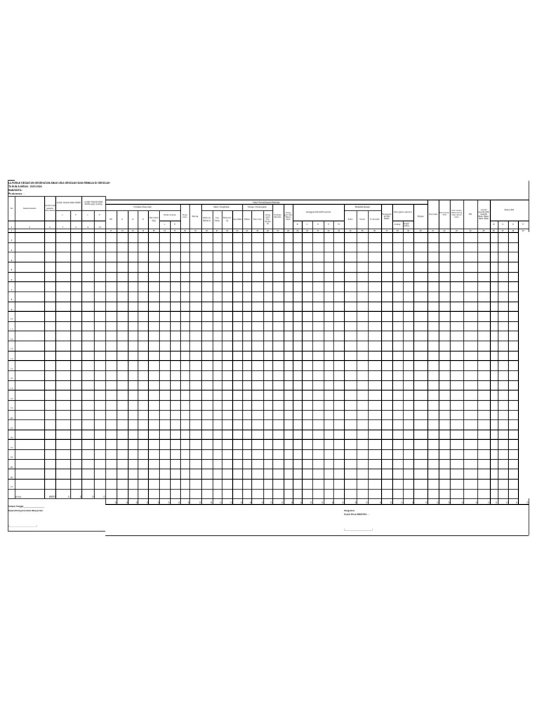 Form Lap Pemeriksaan Berkala, Puskesmas Cibatu Tahun 2023-2024 | PDF