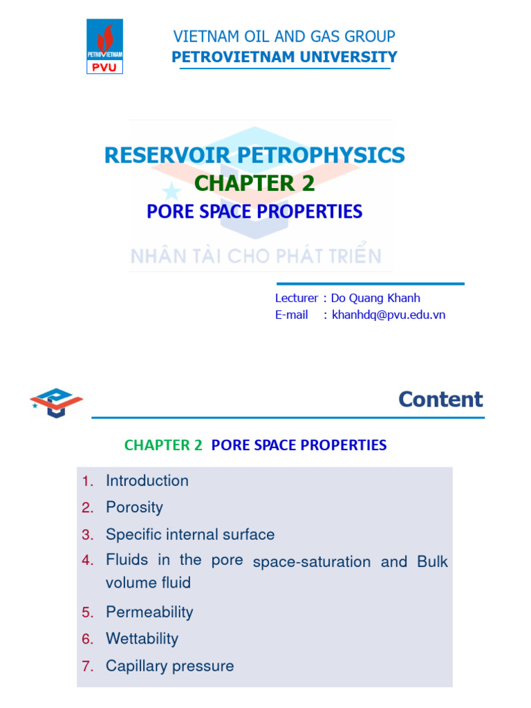 Chapter 2-Pore Space Properties - M | PDF | Porosity | Permeability ...