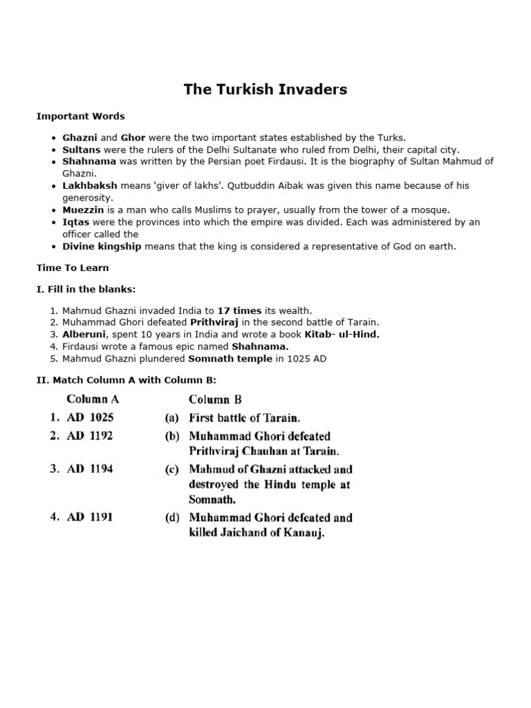 Goyal Brothers Prakashan History Solutions Class 7 Chapter 3 The ...