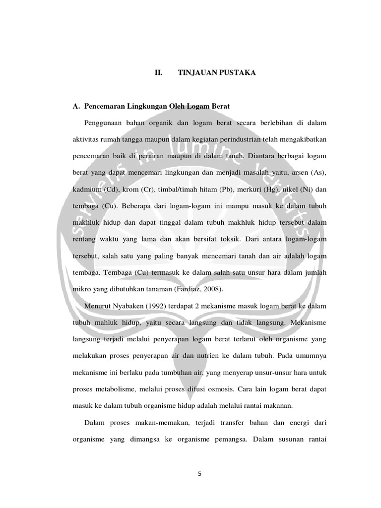 cemaran lingkungan logam berat | PDF